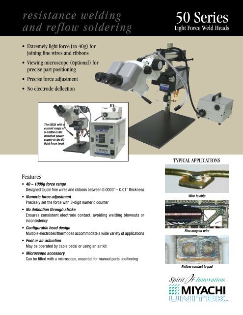 resistance welding and reflow soldering - Miyachi Europe
