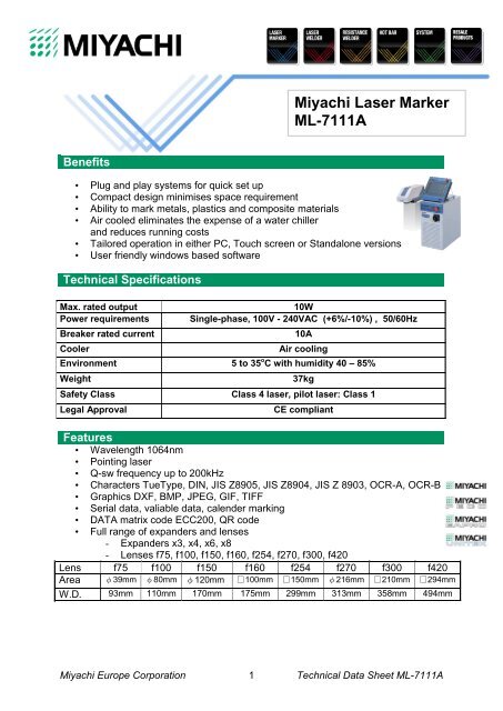 information - Miyachi Europe