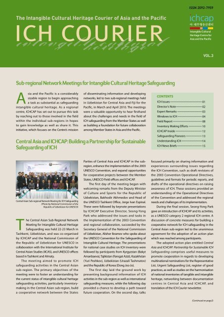 Placing Greater Emphasis on Endangered ICH - Unesco