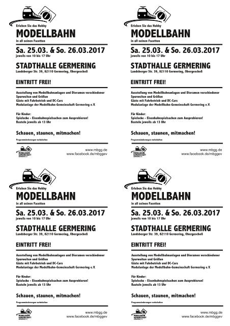 Handzettel Ausstellung 2017 Linksbündig Satz A4