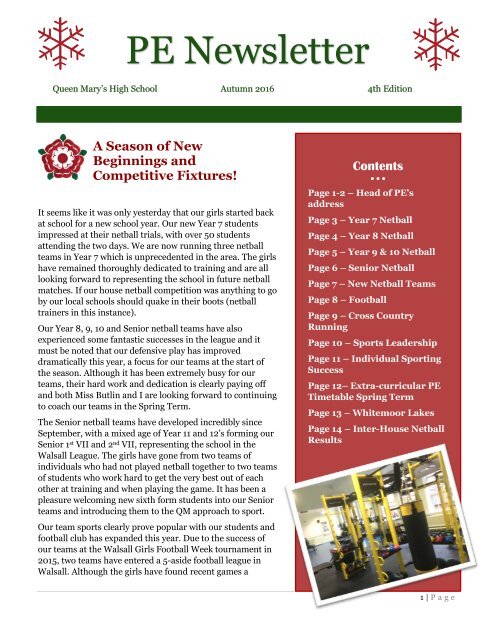 PE Newsletter