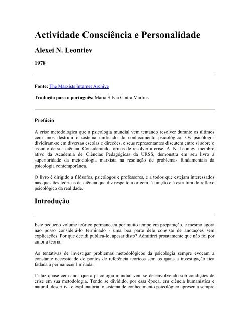 Alexei-Leontiev-Atividade-Consciência-e-Personalidade