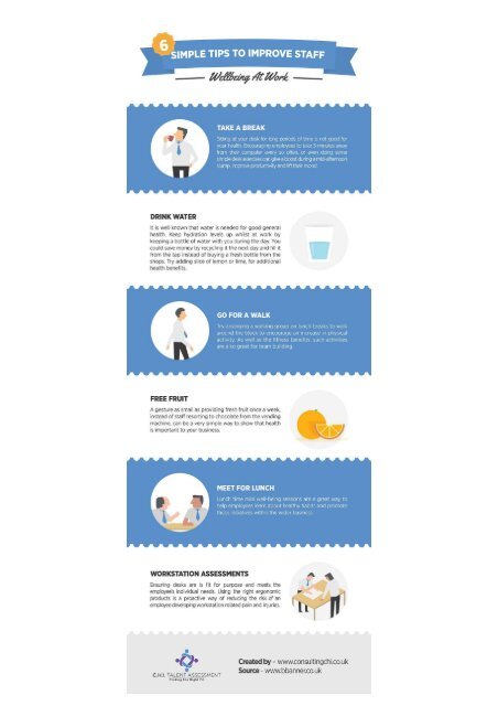 6 Simple Tips To Improve Staff Wellbeing At Work