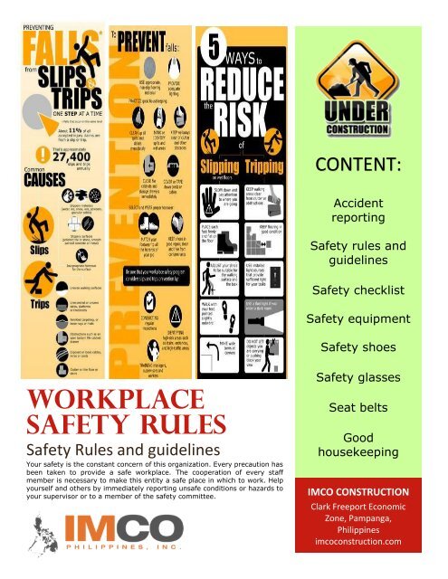 Workplace Safety Rules