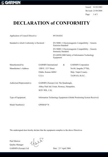 DECLARATION OF CONFORMITY REACH - MCB Nederland B.V.