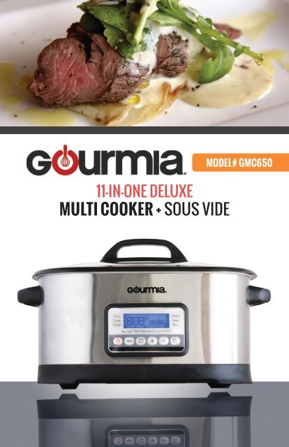 Gourmia GMC650 Multi Cooker with Sous Vide