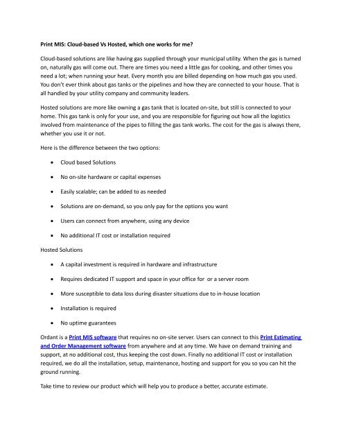 Print MIS- Cloud based Vs Hosted which one works for me (1)