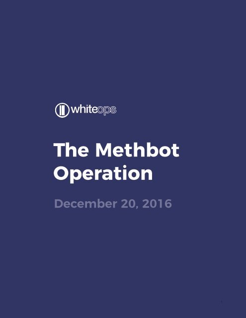 The Methbot Operation