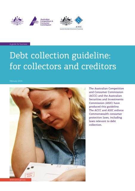 Debt collection guideline for collectors and creditors