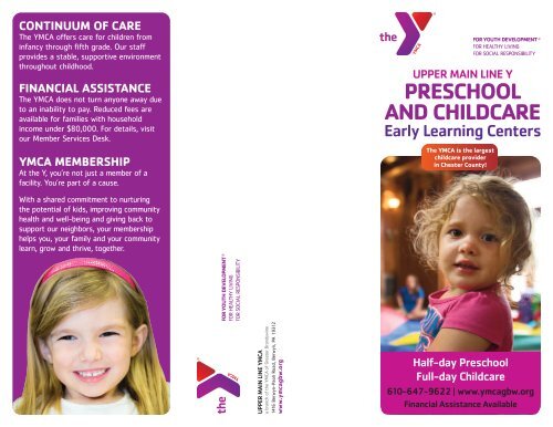 Upper Main Line Childcare Brochure