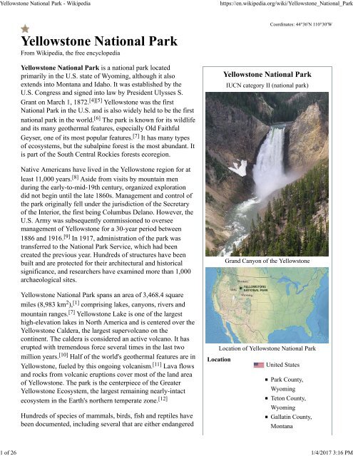 Yellowstone