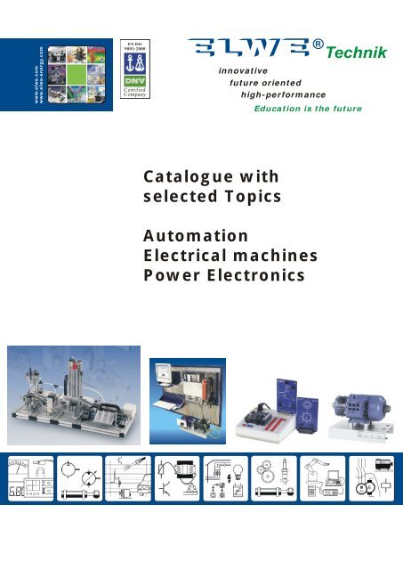 Catalogue with selected Topics Automation Electrical machines