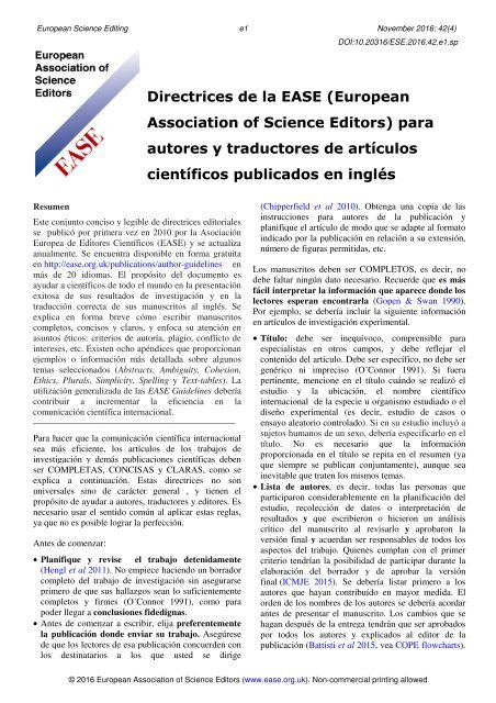 autores y traductores de artículos científicos publicados en inglés autores y traductores de artículos científicos publicados en inglés