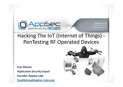 Hacking The IoT (Internet of Things) - PenTesting RF Operated Devices