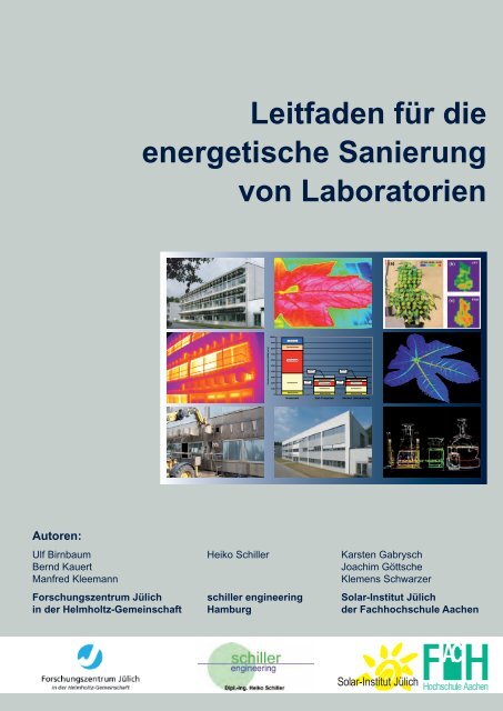 Leitfaden für die energetische Sanierung von Laboratorien Leitfaden für die energetische Sanierung von Laboratorien