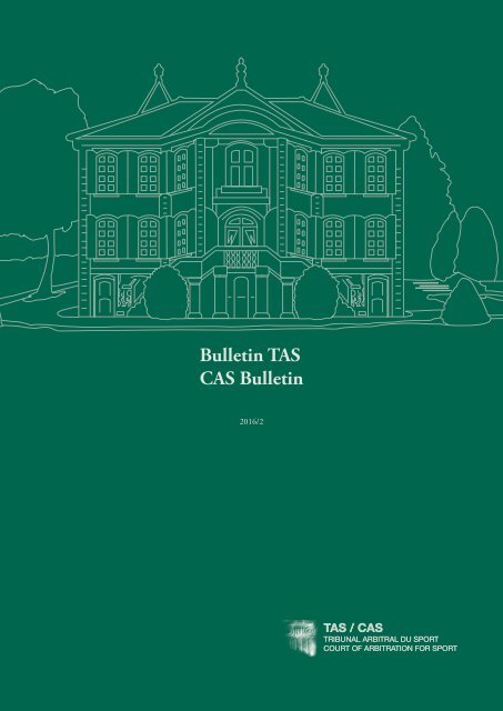 Bulletin TAS CAS Bulletin