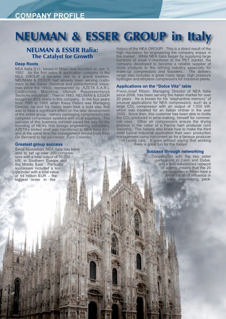 Company profilE - Neuman & Esser