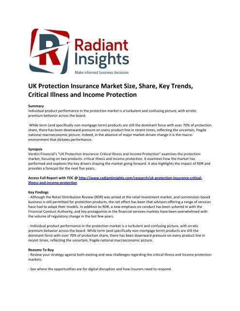 UK Protection Insurance Market Share, Trends, Critical Illness and ...