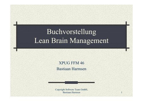 Buchvorstellung Lean Brain Management