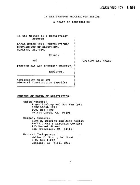 1('5113 - IBEW Local 1245