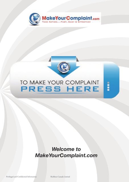 Welcome to MakeYourComplaint.com
