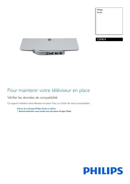 Philips Socle - Fiche Produit - FRA