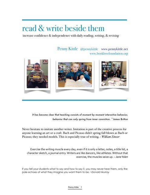 read & write beside them