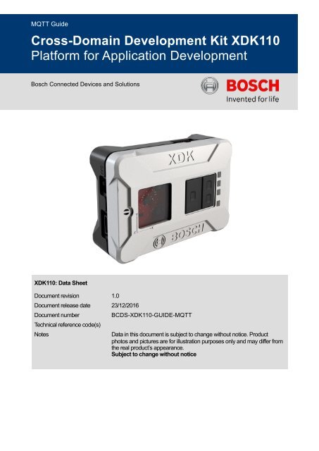 Cross-Domain Development Kit XDK110 Platform for Application Development