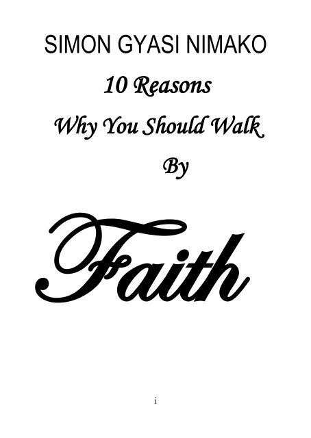 Why we need faith - garamound try