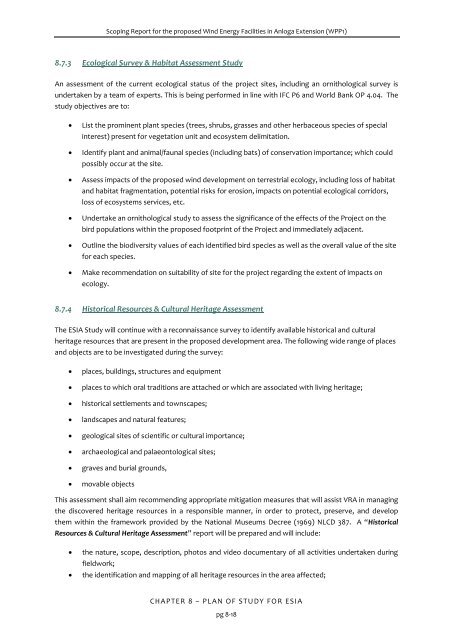 Scoping Report For The Pr Scoping Report For The Pr