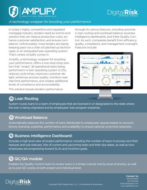 Digital Risk AMPLIFY One pager