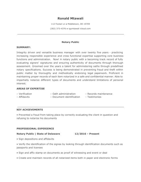 2017 Notary Resume 2017-notary-resume