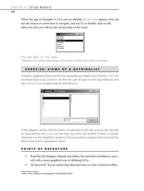 CHAPTER 11: QT GUI WIDGET