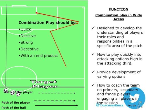 11 - FUNCTION - COMBINATION PLAY IN WIDE AREAS
