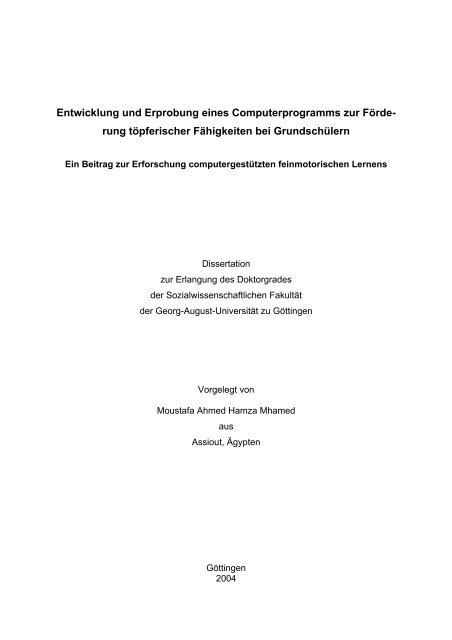 Master Thesis Structure Psychology Terms