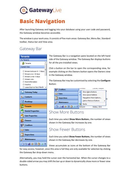 (1) Basic Navigation