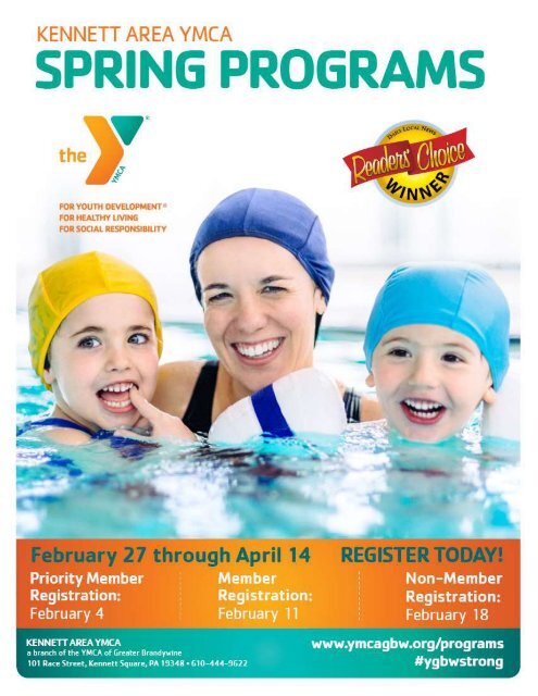 Kennett Y - Early Spring Program Guide