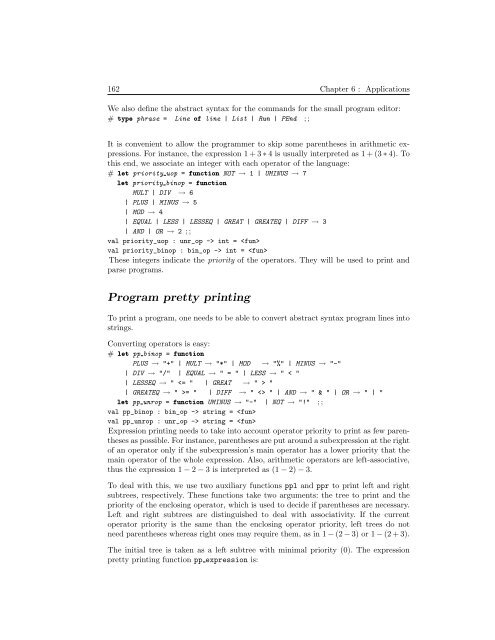 162 Chapter 6 Applicati
