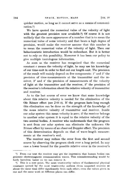 CH. IV] SPACE, MOTION, MA