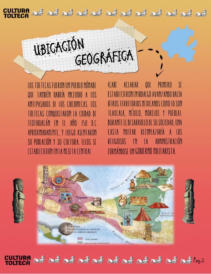 Localizacao Da Civilizacao Tolteca Los Atlantes En Tula, íconos De La