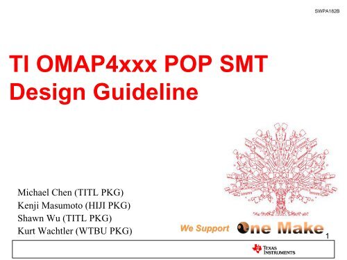 TI OMAP4430 POP SMT Design Guideline
