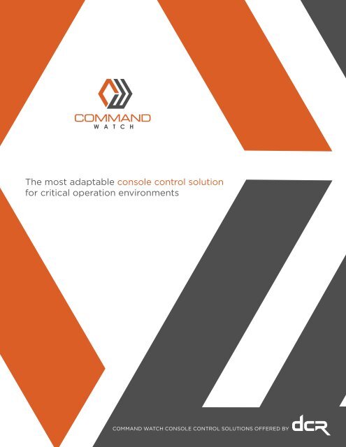 Command Watch Control Room Console Solutions