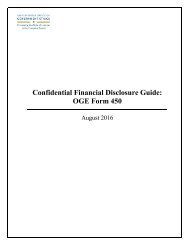 Tips for Filling out OGE Form 450, Confidential Financial Disclosure ...