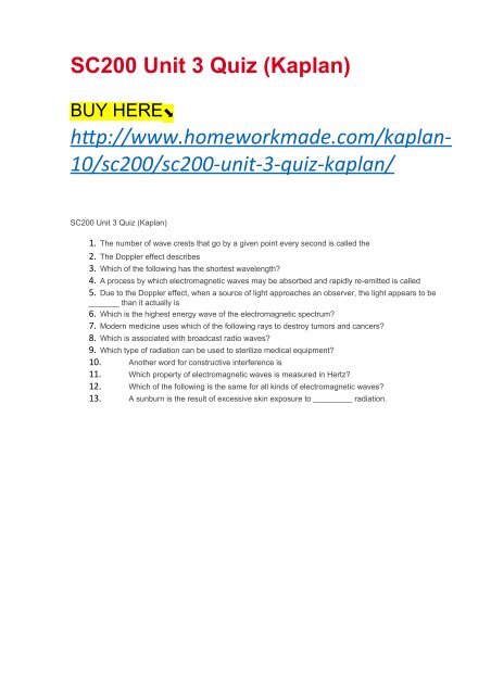 SC200 Unit 3 Quiz (Kaplan)
