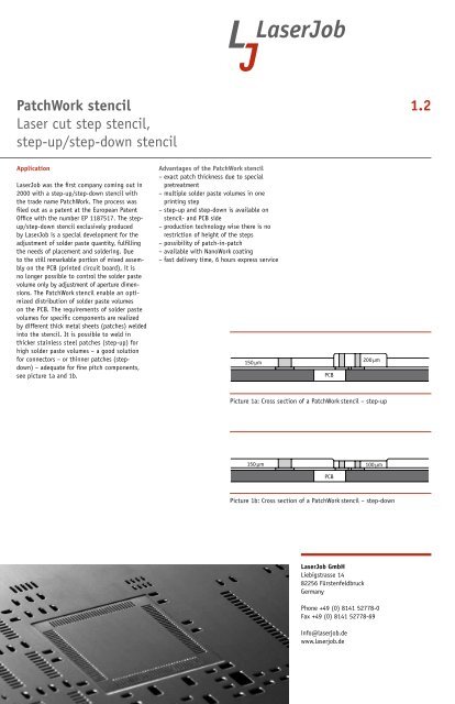 1.2 PatchWork stencil Laser cut step stencil, step-up/step ... - LaserJob