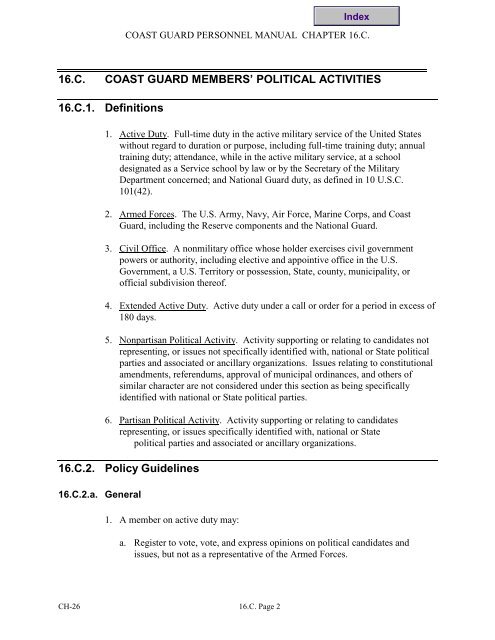 COAST GUARD PERSONNEL MAN