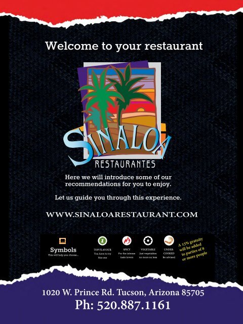 Sinaloa Restaurant Menu