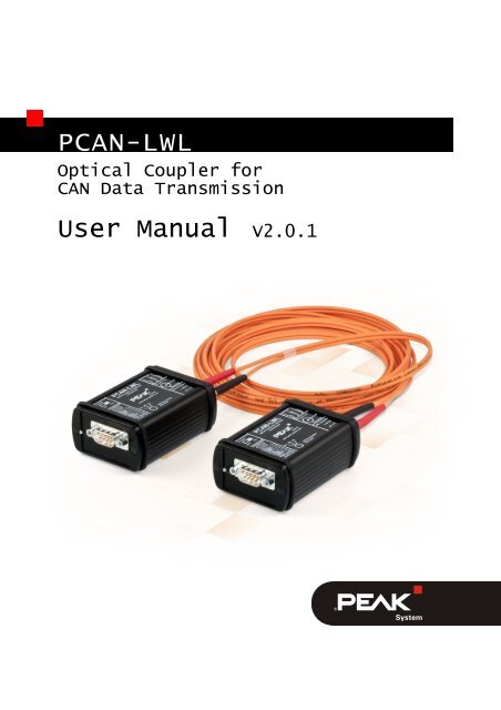 PCAN-LWL - User Manual - PEAK-System