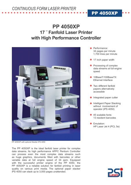 continuous form laser printer