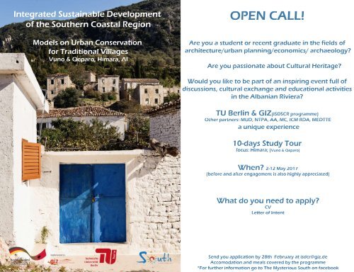 TU Berlin Study Tour Poster